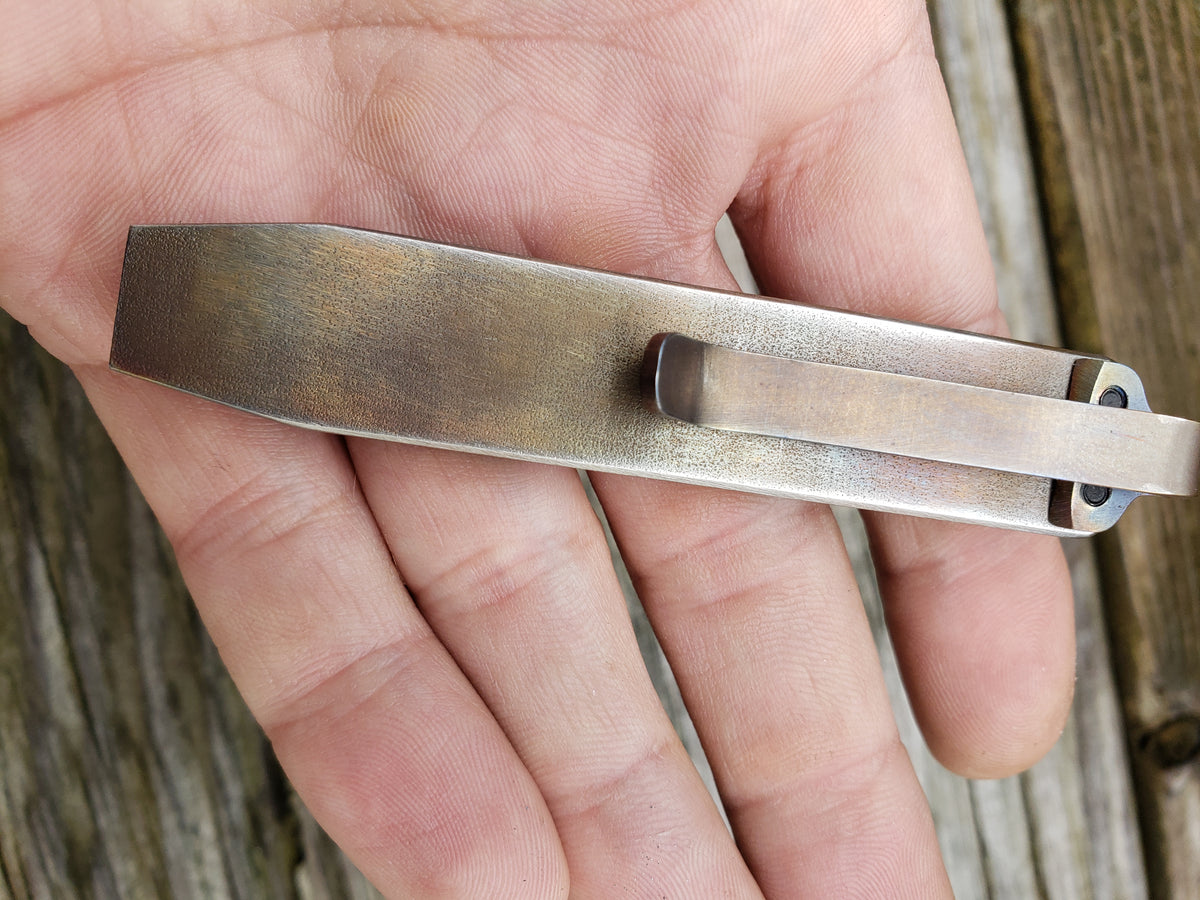 Mini No Popper Deep Carry Pry EDC Pocket Pry Bar Multitool - Flamed ...